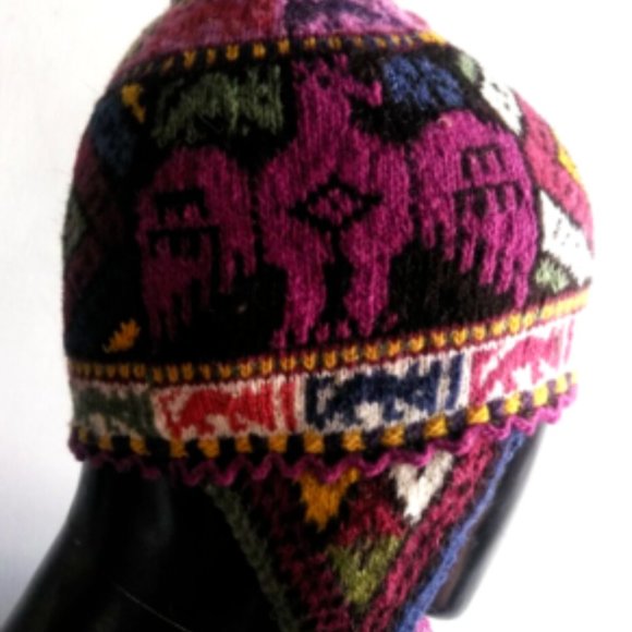 Accessories | Peruvian Handmade Chullo Hat Unisex Hat Warm Winter ...